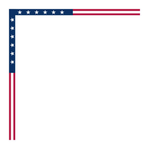Download Decorative American Flag Corner Design Borders & Corners ...