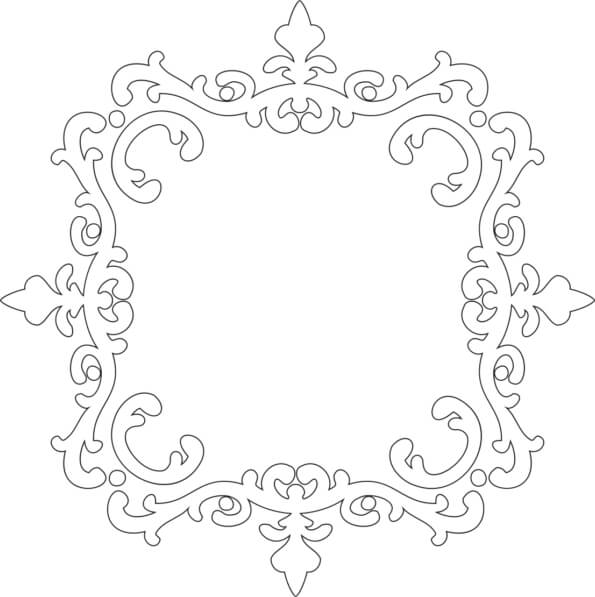 Download Intricate Decorative Frame Design Frames Online - Creative Fabrica
