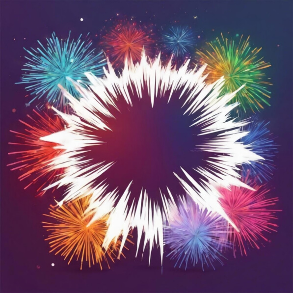 Download Colorful Fireworks Display in Abstract Style Backgrounds ...