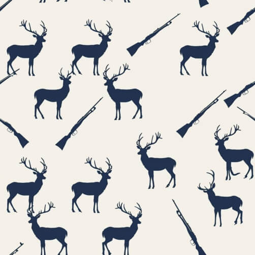 Download Hunting Themed Pattern with Deer and Rifles Patterns Online ...