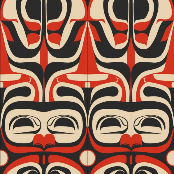 Download Symmetrical Abstract Design with Indigenous Inspiration ...