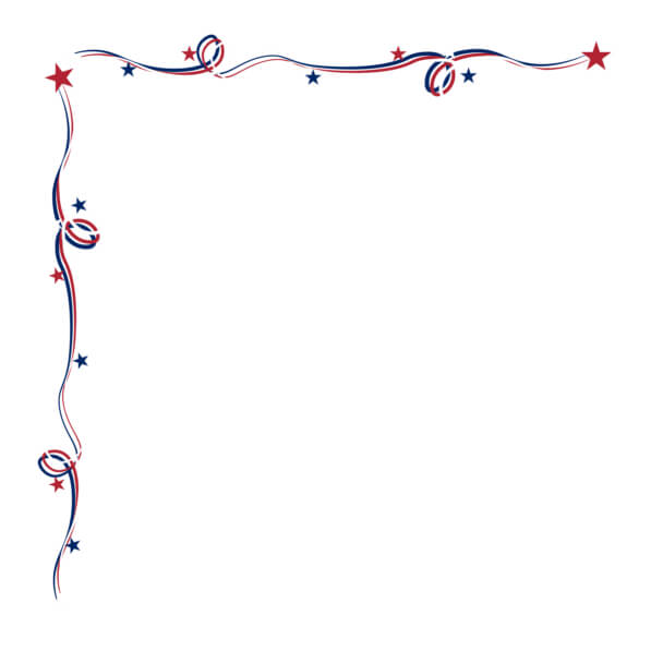 Download Decorative Border Design in Red, White, and Blue Borders ...