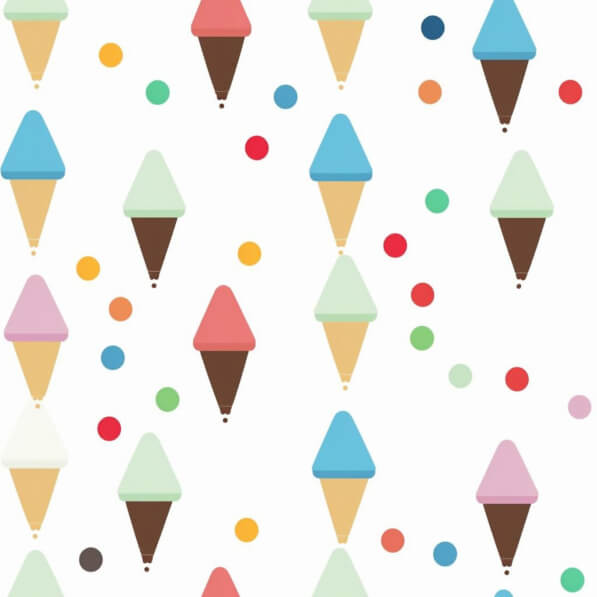 Download Colorful Ice Cream Cone Pattern Patterns Online - Creative Fabrica