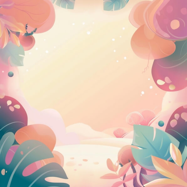 Download Whimsical Abstract Landscape with Colorful Leaves Backgrounds ...