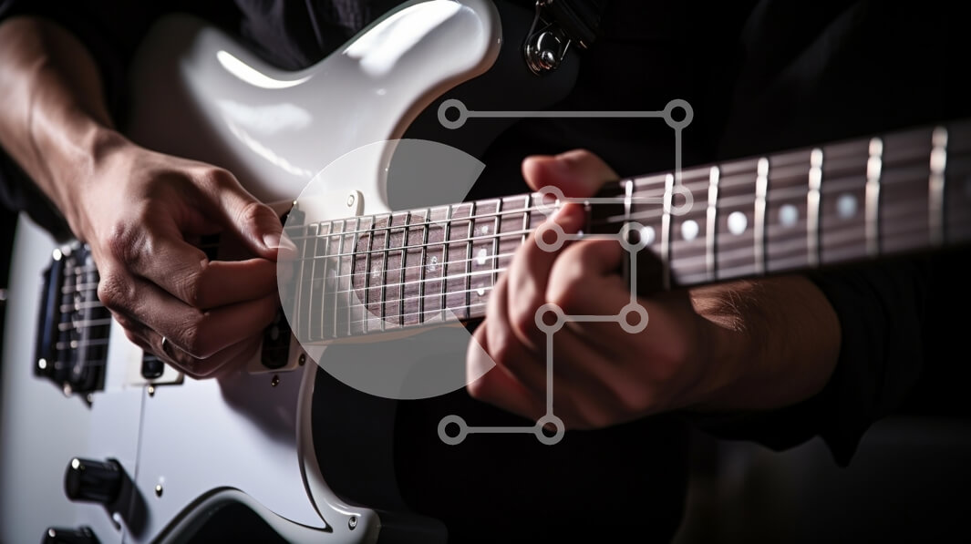 Electric Guitar Performance by a Musician stock photo | Creative Fabrica