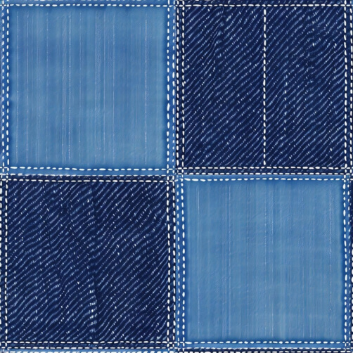 Download Patchwork Denim Fabric in Shades of Blue Patterns Online ...