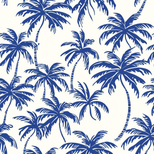 Download Navy Blue Palm Tree Pattern on White Background Patterns ...