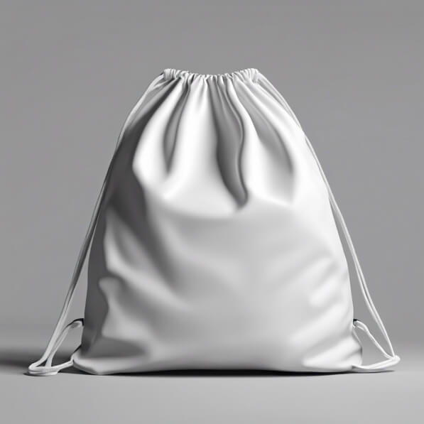 Download White Drawstring Bag on Gray Background Mockups Online ...
