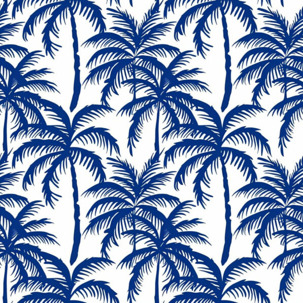 Download Navy Blue Palm Tree Pattern on White Background Patterns ...