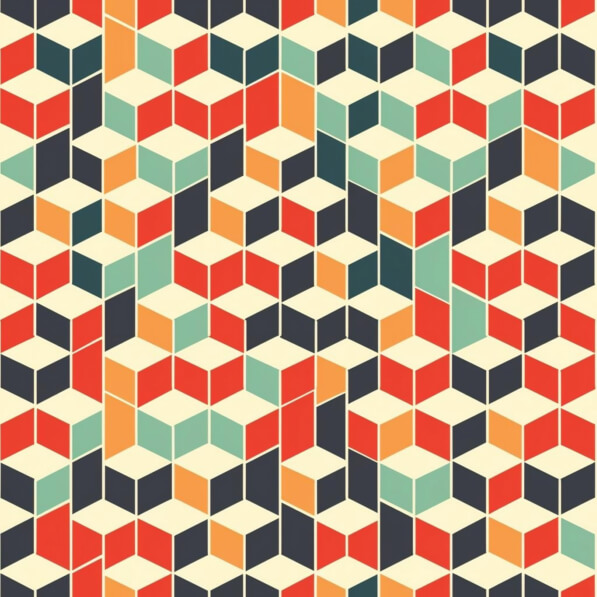 Descarga Patrón Geométrico Vibrante de Cubos Patrones En Línea ...