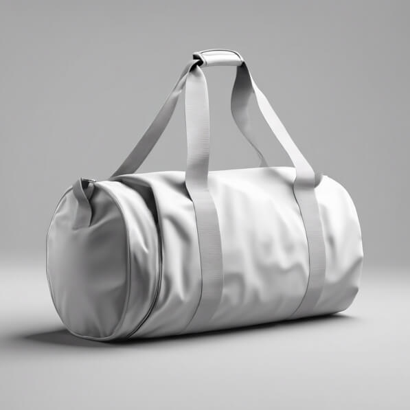Download Stylish Modern Duffel Bag in Light Gray Mockups Online ...