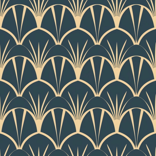 Download Elegant Abstract Fan Pattern in Navy Blue and Cream Patterns ...