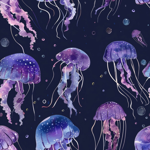 Download Artistic Pattern of Colorful Jellyfish Patterns Online ...