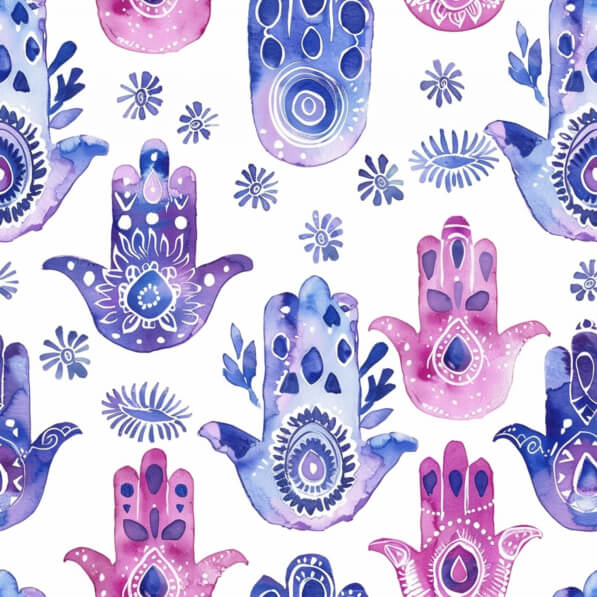 Download Vibrant Watercolor Pattern of Hands Patterns Online - Creative ...