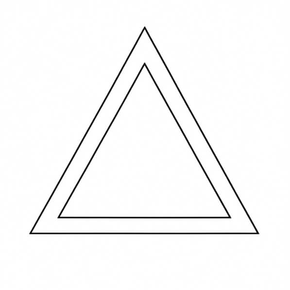 Baixe Ilustração de Triângulo Abstrato Colorir páginas - Creative Fabrica