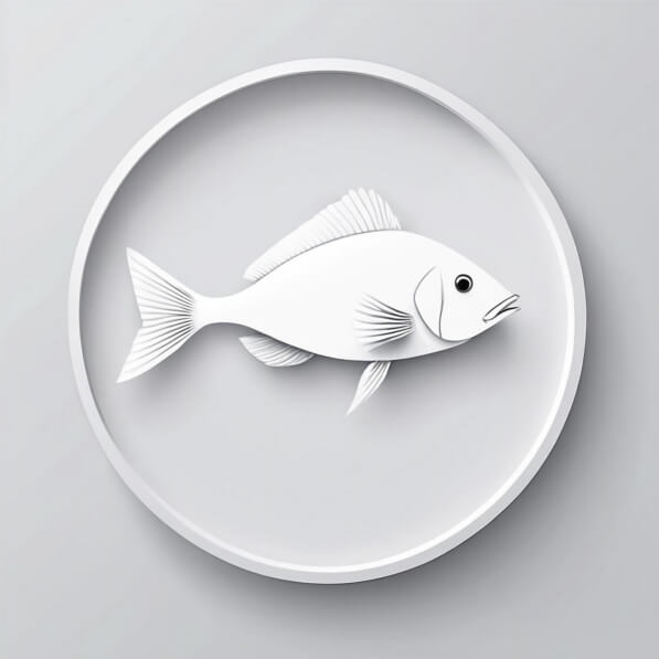 Télécharger Illustration stylisée de poisson blanc Arrière-plans En ...