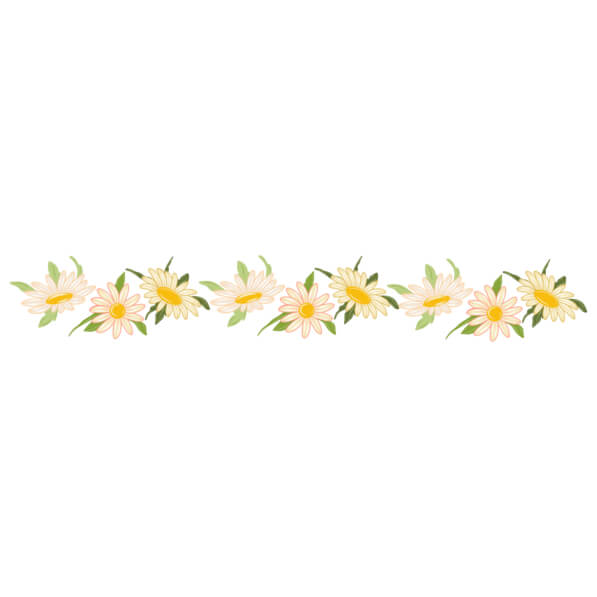 Download Illustrated Floral Design with Daisies in Pastel Colors ...