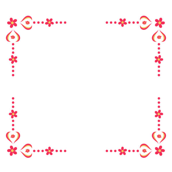 Download Decorative Pink Floral Border Design Frames Online - Creative ...