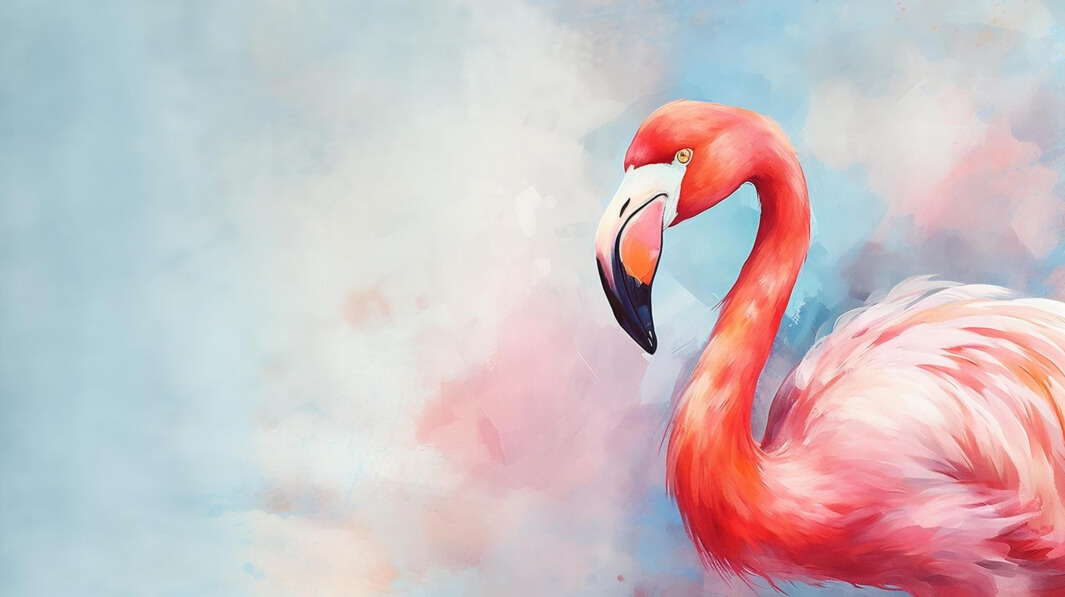 Download Flamingo in Pastel Colors Backgrounds Online - Creative Fabrica