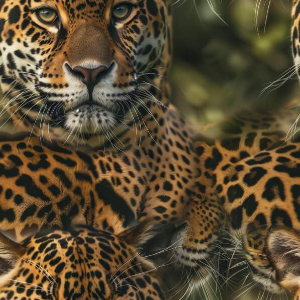 Download Close-Up View of Jaguars with Distinctive Spotted Fur Patterns ...