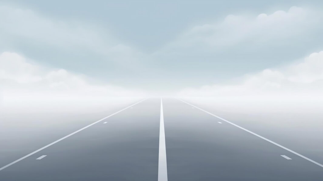 Download Foggy Highway Scene Backgrounds Online - Creative Fabrica