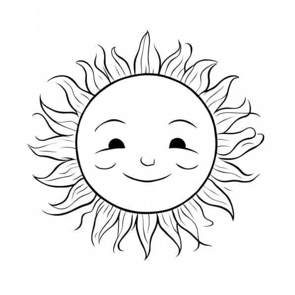 Scarica Illustrazione di Sole Cartone Animato Allegro Pagine da ...