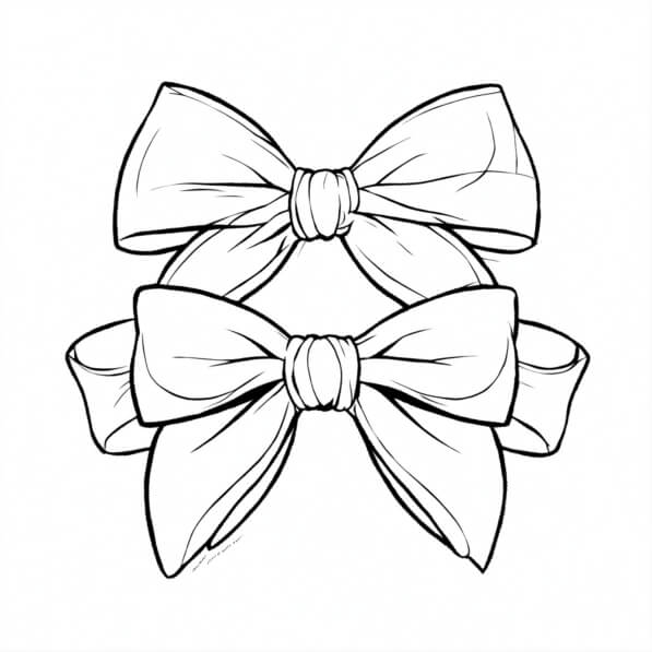 Free Ribbon Coloring pages - Download Printable Ribbon Coloring sheets ...