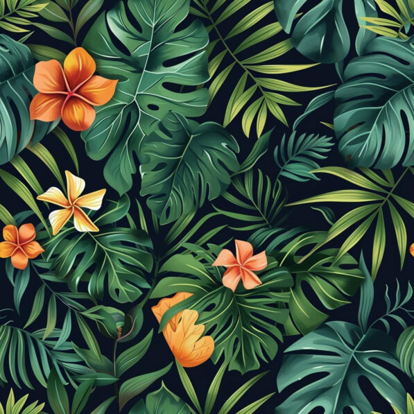 Download Vibrant Tropical Foliage Pattern Patterns Online - Creative ...