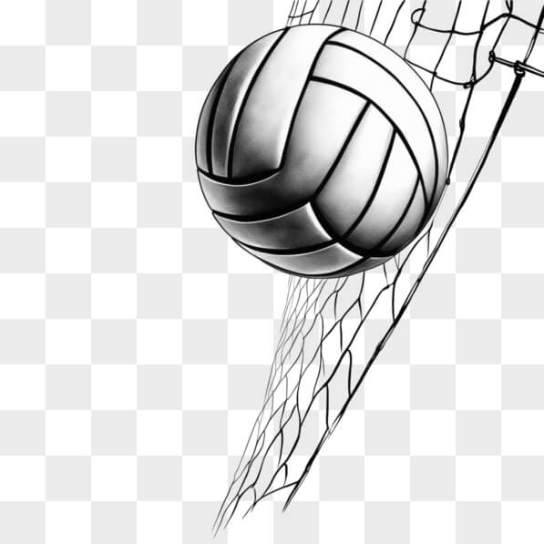 Download Volleyball Hitting the Net Illustration Sketches Online ...