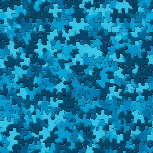 Download Abstract Puzzle Pieces in Shades of Blue Patterns Online ...