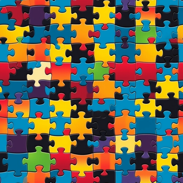 Download Colorful Jigsaw Puzzle Pieces Patterns Online - Creative Fabrica