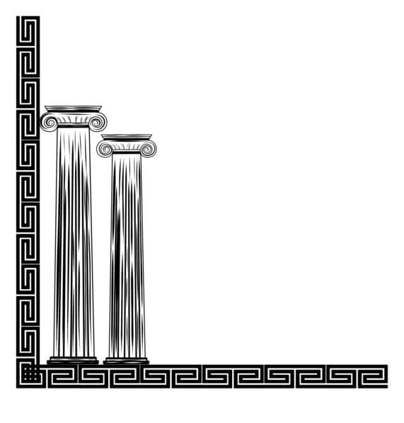 Download Classical Columns with Greek Key Border Borders & Corners ...