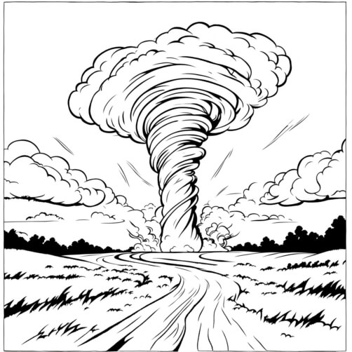 tornadoe coloring pages