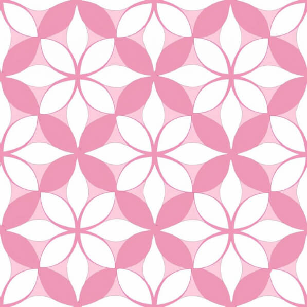 Download Symmetrical Pink Floral Pattern Patterns Online - Creative Fabrica