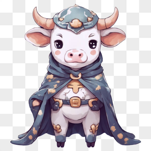 Descarga Personaje de Vaca Kawaii en Atuendo Real Kawaii En Línea ...