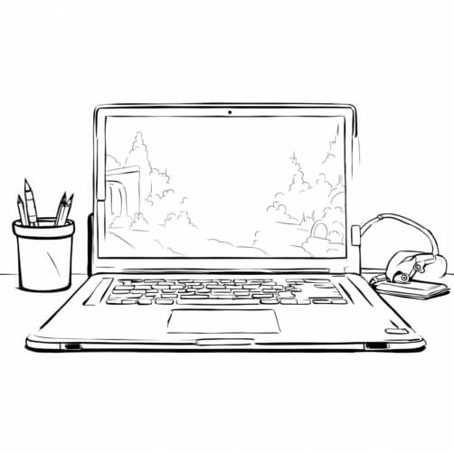 Free Laptop Coloring pages - Download Printable Laptop Coloring sheets ...