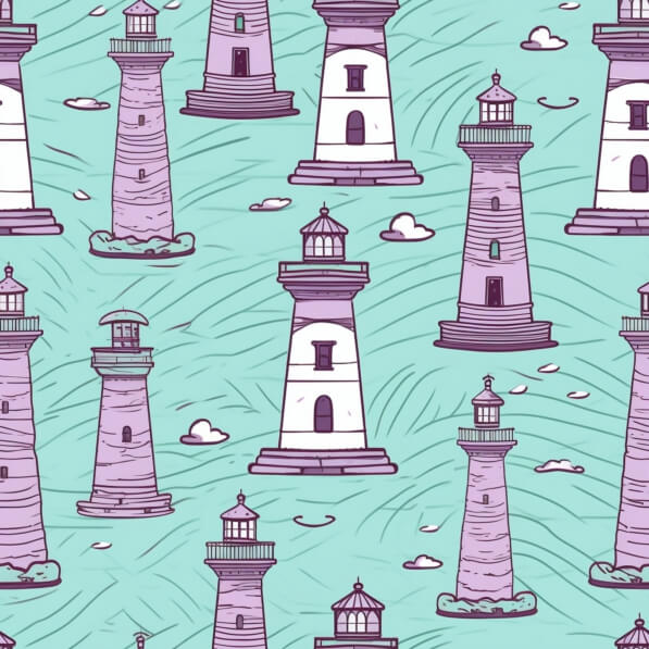 Download Colorful Lighthouse Pattern Design Patterns Online - Creative ...