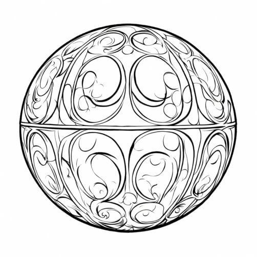 Download Educational Drawing of a Sphere with Lines Coloring pages ...