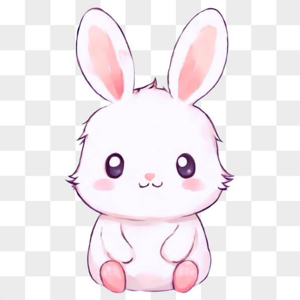 Descarga Ilustración de conejo Kawaii Kawaii En Línea - Creative Fabrica