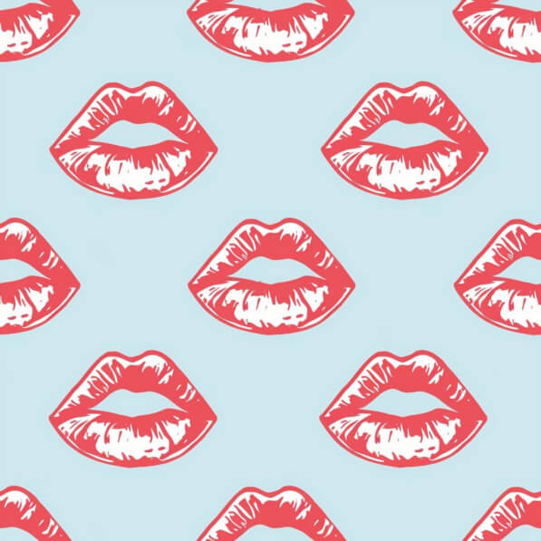 Download Stylized Lip Pattern Patterns Online - Creative Fabrica