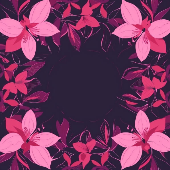 Download Vibrant Floral Design with Pink Flowers Backgrounds Online ...