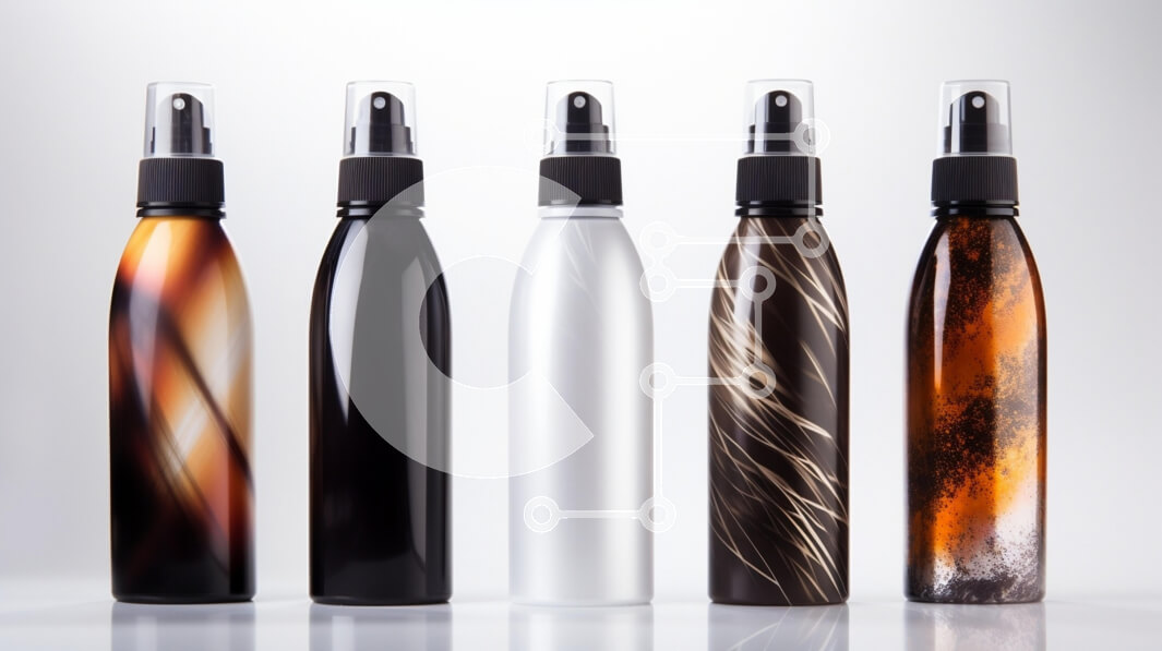 Colección de Botellas de Spray Elegantes fotos de archivo | Creative ...