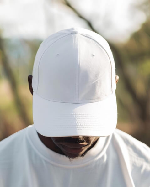Download Man in White Cap and Shirt Outdoors Mockups Online - Creative ...