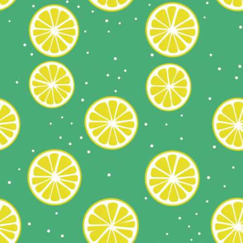 Download Vibrant Lemon Slice Pattern Patterns Online - Creative Fabrica