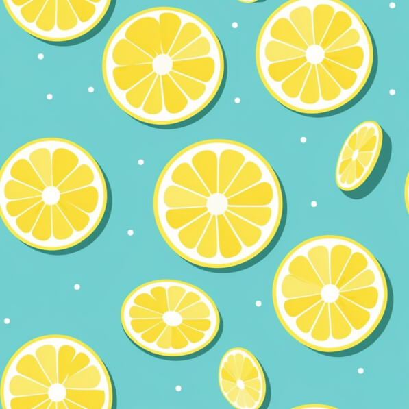 Download Vibrant Lemon Slice Pattern Patterns Online - Creative Fabrica