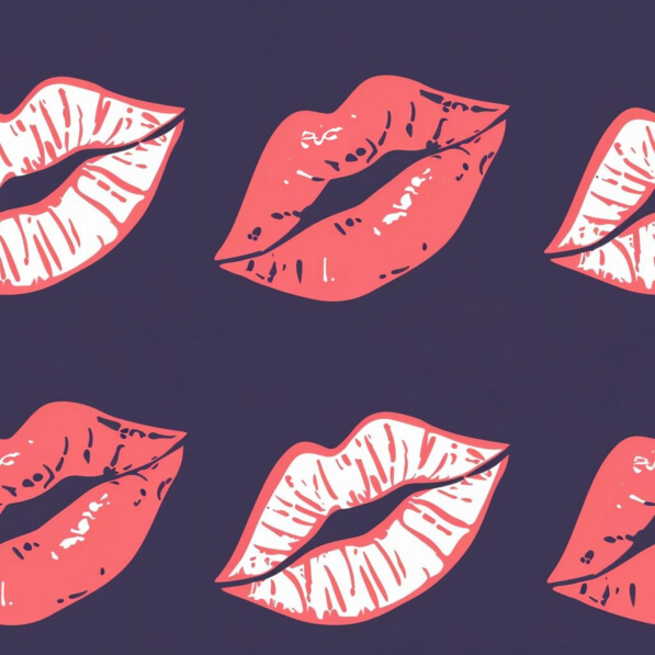 Download Illustrated Lips Pattern Patterns Online - Creative Fabrica