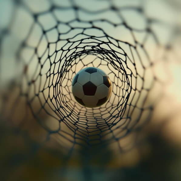 Download Soccer Ball in Goal Net Backgrounds Online - Creative Fabrica