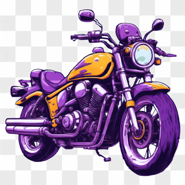 Download Vibrant Motorcycle Artwork Cartoons Online - Creative Fabrica