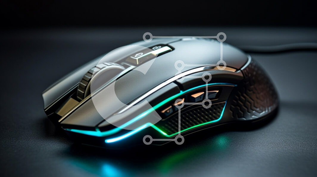 Stylish Gaming Mouse for Gamers stock photo | Creative Fabrica
