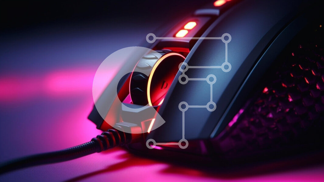 Stylish Gaming Mouse with Vibrant RGB Lighting stock photo | Creative ...